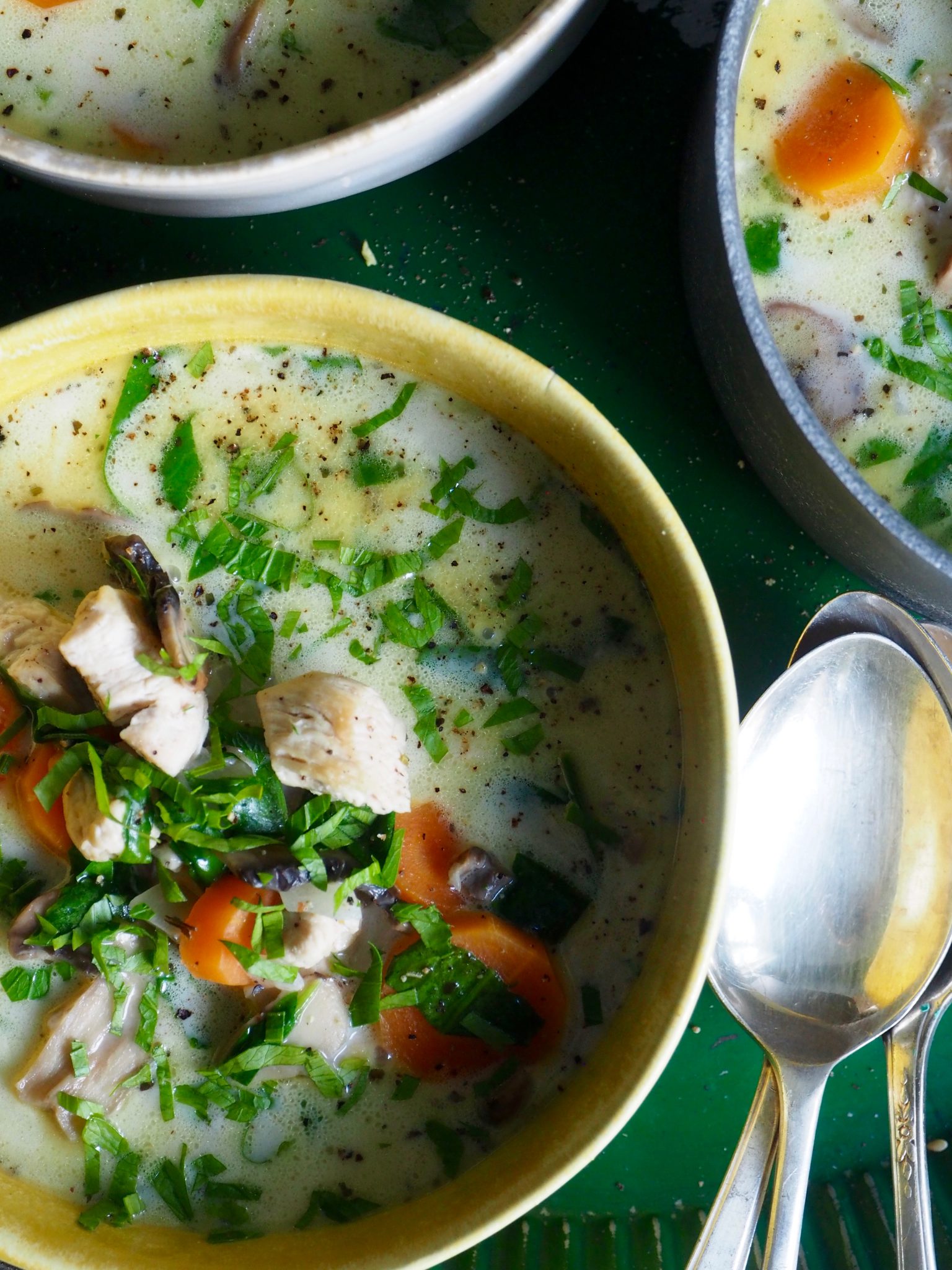 Klassisk kremet kyllingsuppe - Mat På Bordet