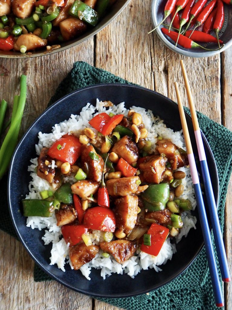 Kung pao kylling - spicy ️ ️ ️ kylling med paprika - Mat På Bordet